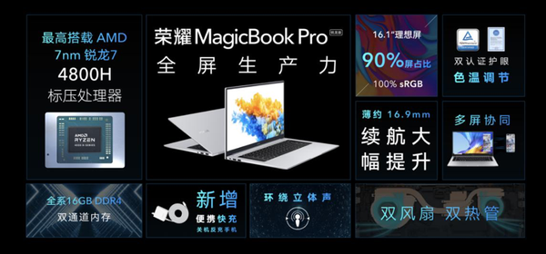 打造高质价比A+生产力 荣耀MagicBook系列锐龙版3999元起_三联生活周刊